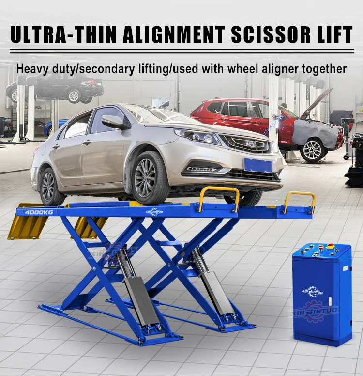 Jintuo Super Thin Hydraulic Design Wheel Alignment Car Scissor Lift ...