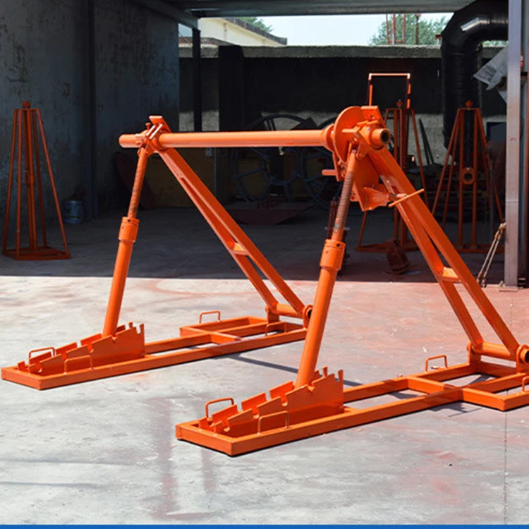Large cable tray wire reel jack stand Pay-off Stand Cable Drum Lifting ...