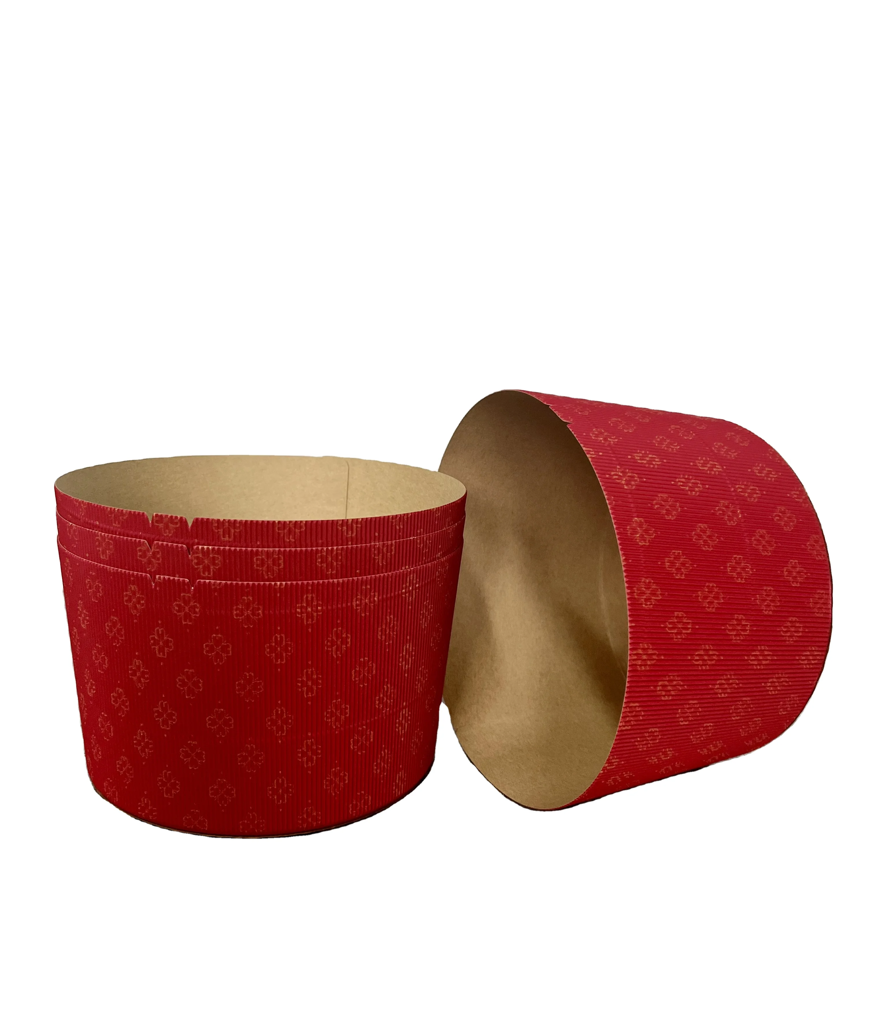 5" Red Corrugated Panettone Paper Mold--base 110mm X Wall 90mm - Buy ...