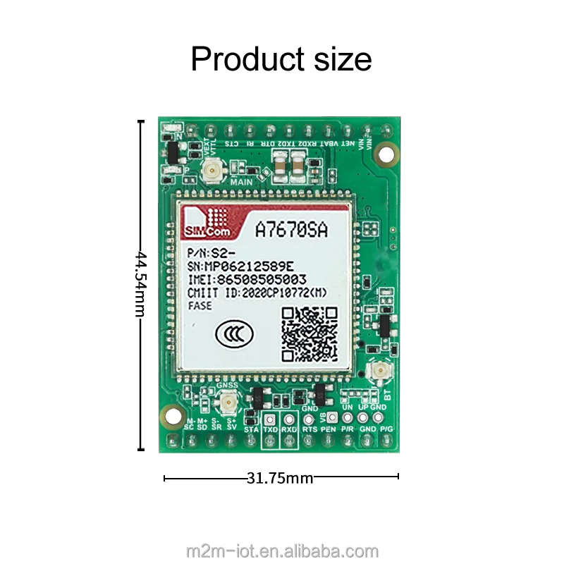 Simcom A7670sa Fase A7670sa Lase Cat1 Core Board Support Data Gnss Voice
