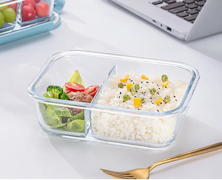 Heat-Resistant Glass Container & Microwave Safe Bowl for Food Storage