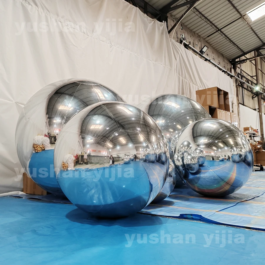 Ome Inflatable Mirror Ball Big Shiny Ball Mirror Balloon Giant Mirror ...