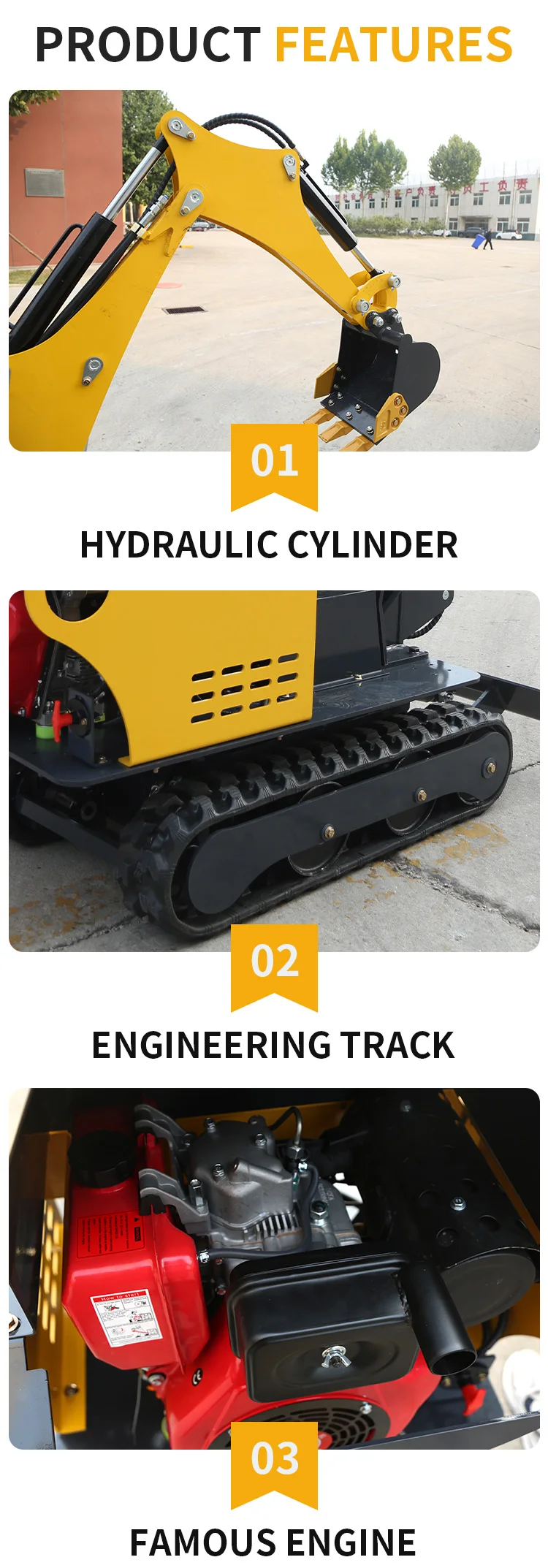 Orchard Digging Trenches Construction 1ton Agricultural Small ...