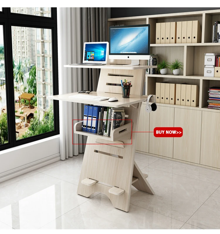Diy Office Desk Plywood Computer Desk Modern Minimalist Small Apartment ...