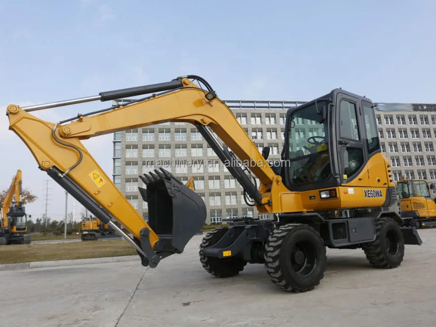 0.3m3 Capacity 6 Ton Wheel Excavator XE60WA - High Efficiency