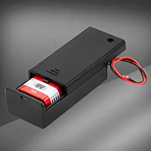 Plastic 9 Volt Battery Box Heavy Duty Guitar 9v Battery Holder With ...