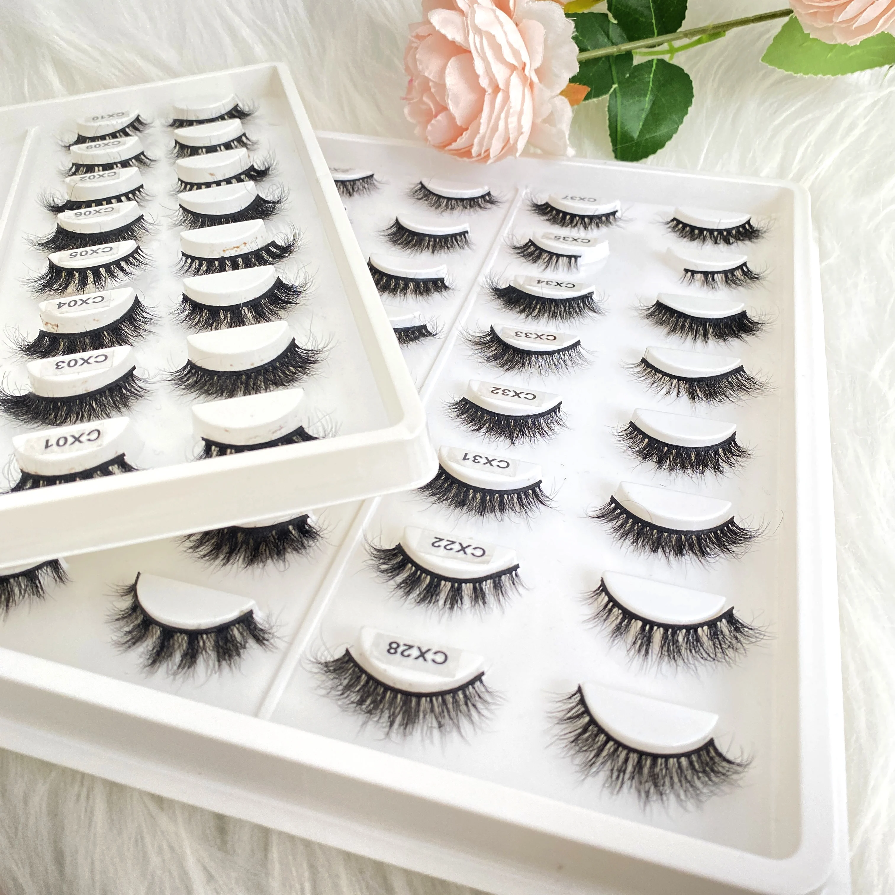 Wholesale Eyelashes Faux Mink Fluffy 3D Wispy Full Strip