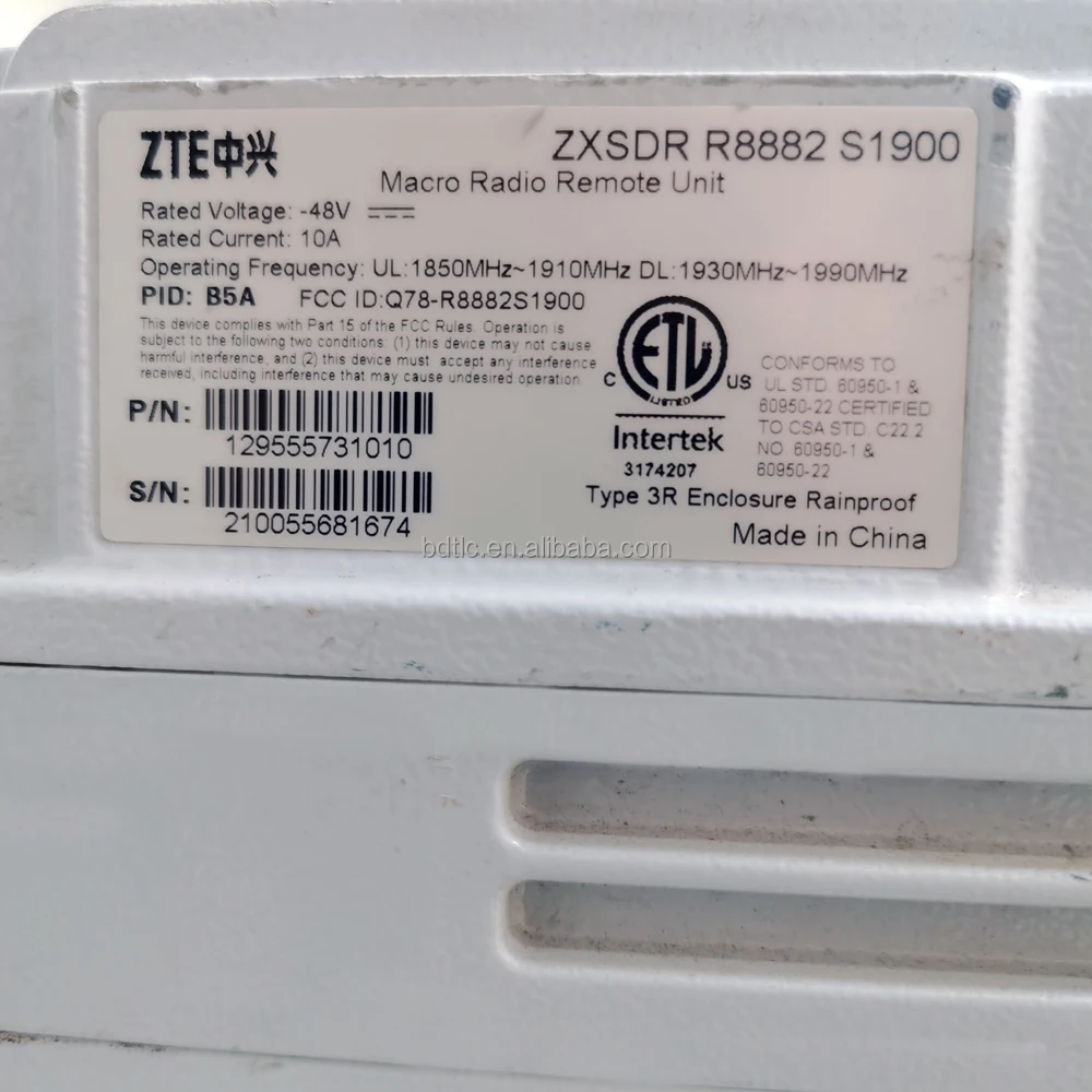 Base Station ZTE ZXSDR RRU R8882 S1900 for BTS BBU GSM WCDMA LTE