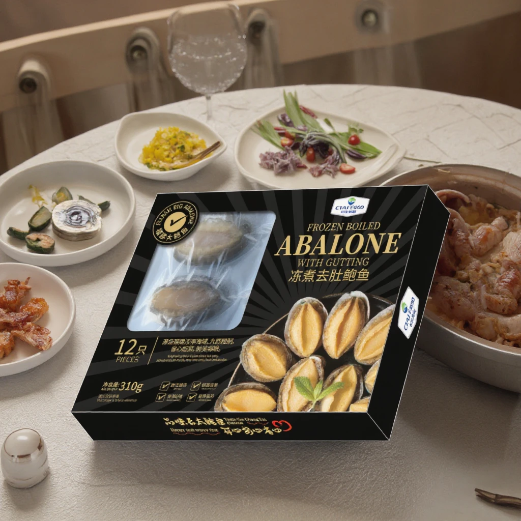 From The Deep Sea Frozen Seafood Frozen Boiled Abalone With Excellent ...