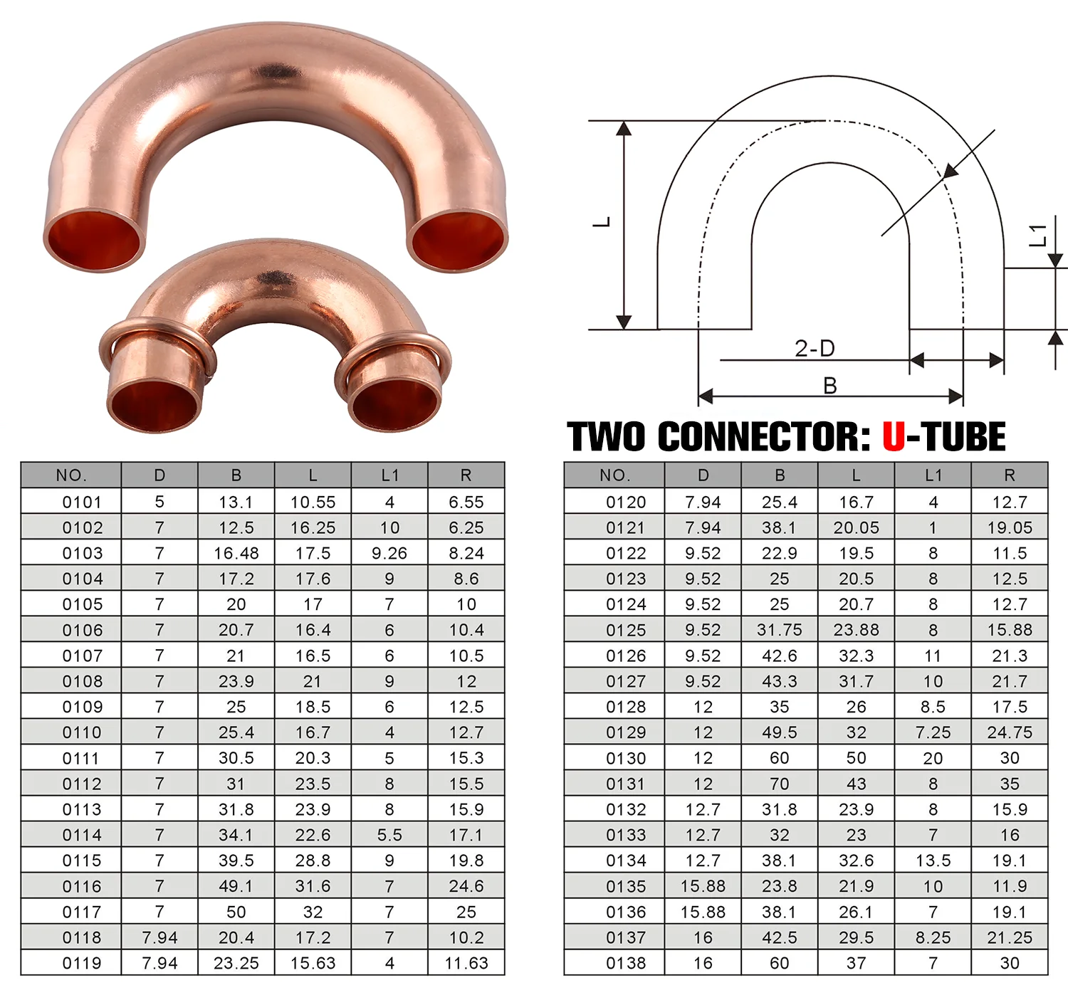 Hailiang Refrigeration Fittings Copper Elbow U Bend Copper Tube Pipe ...