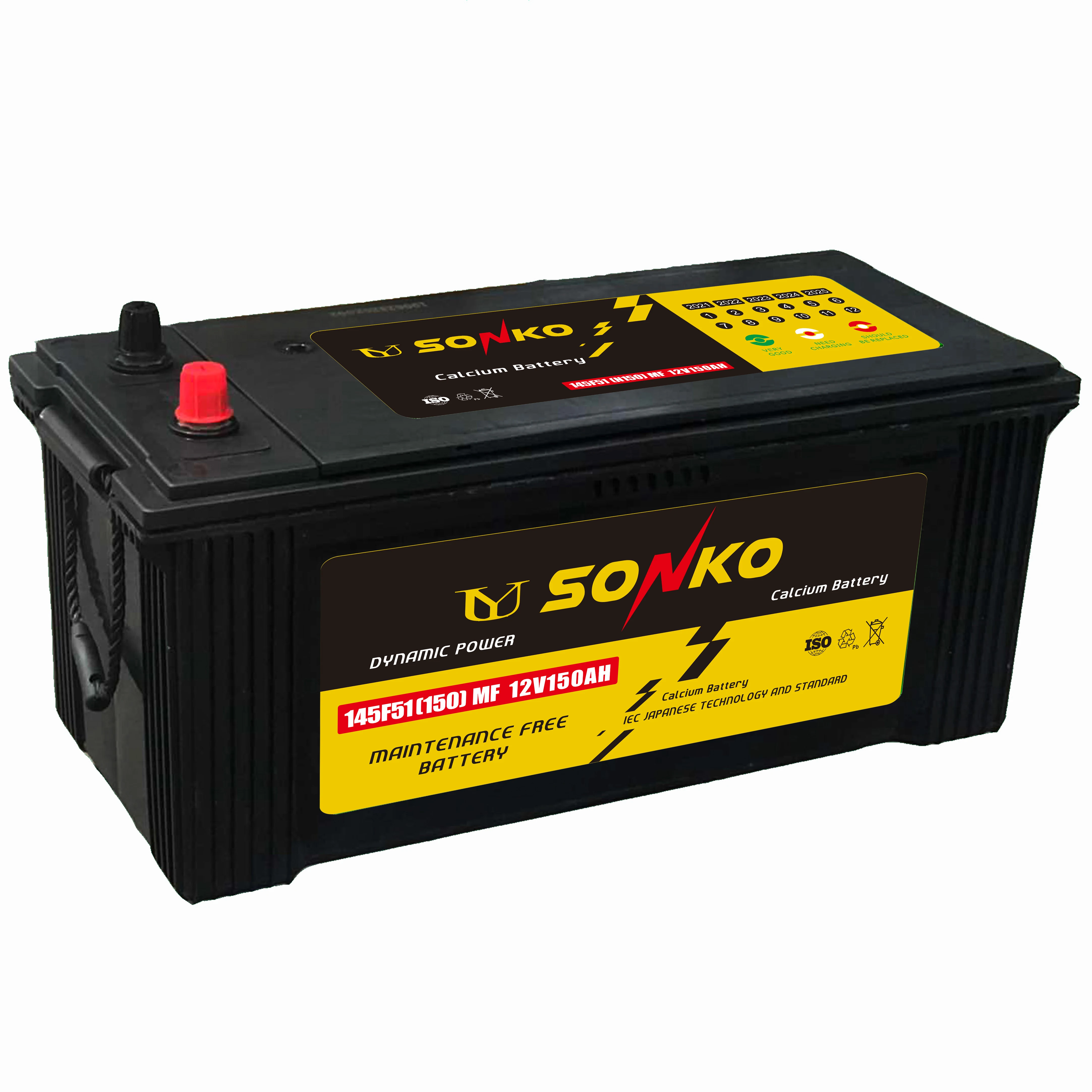 12V150AH Sonko N150-MF Battery - Reliable Car Starting Power