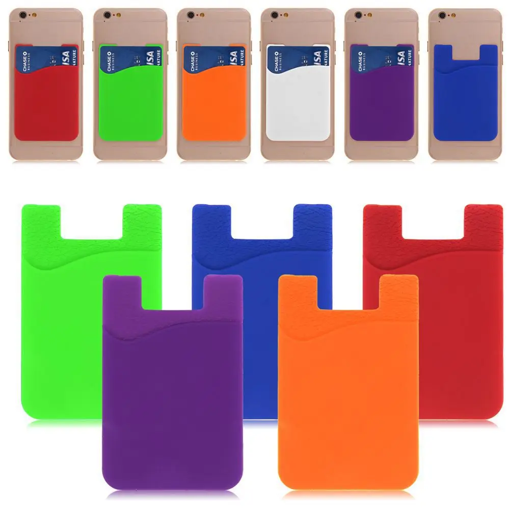 Wholesale Mobile Phone Wallet Sticker Credit Card Holder Silicone Card ...