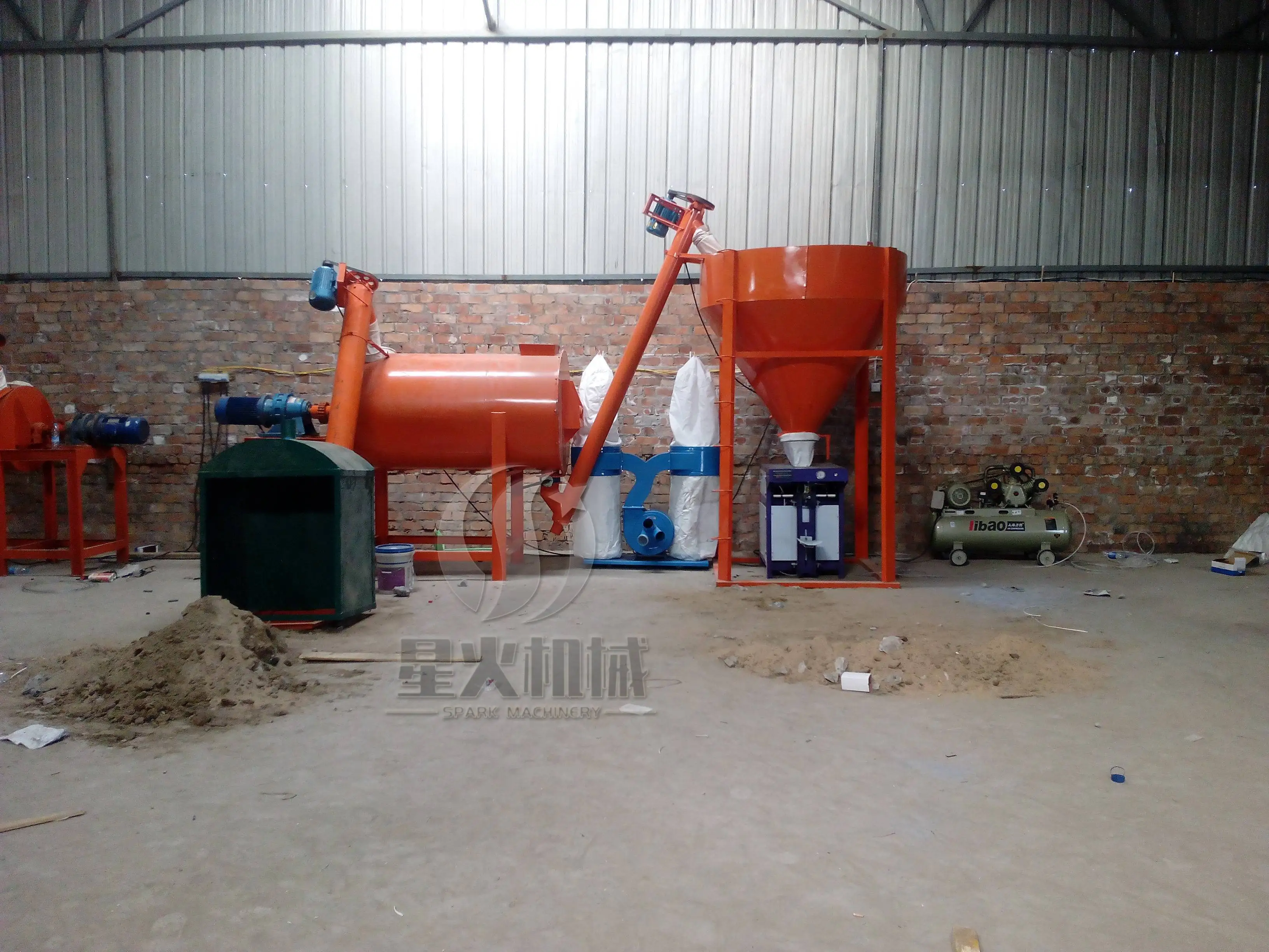 Dry Mortar Powder Making Machine - 4-6t/h Production Line