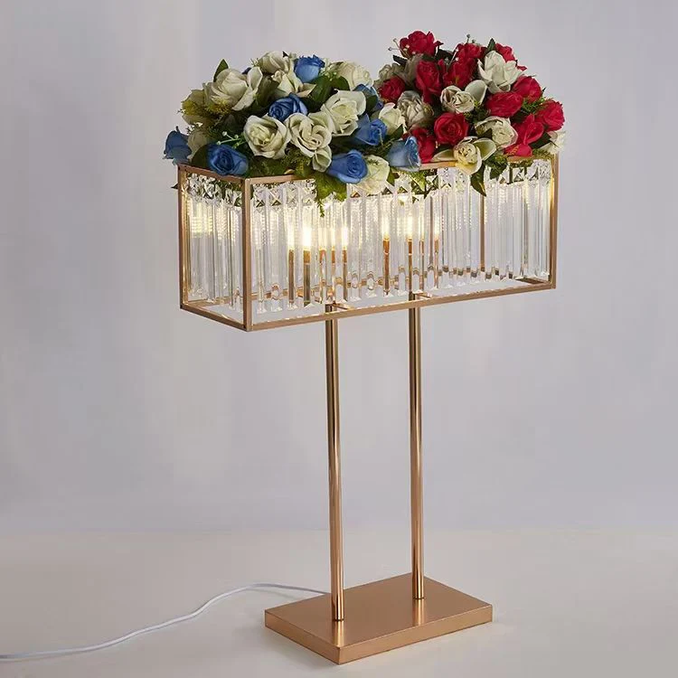 Home Centerpiece Column Geometric Tall Metal Gold Wedding Flower Stand ...