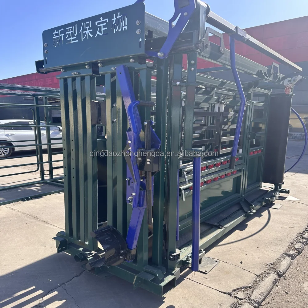 Heavy-Duty Cattle Crush Squeeze Chute Frame Headlock New Condition ...