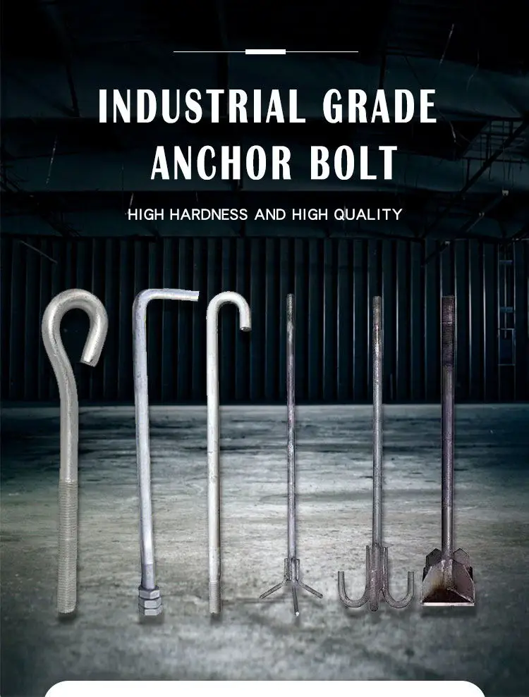 Anti-corrosion Steel Concrete Embedded Ground Bolt Pre-assembled Rust ...