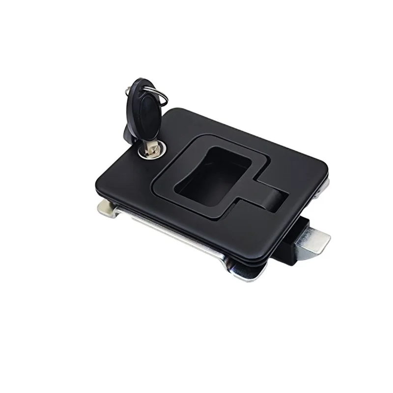 Secure Bus Luggage Storage - Recessed Door Paddle Lock