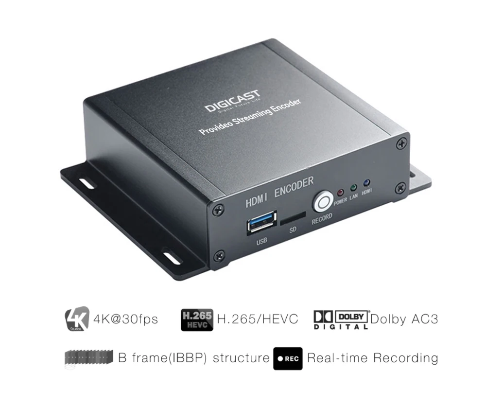 Recording Encoder Ip Hls Udp H264 H265 4k 30fps Iptv Hd Mi Encoder ...