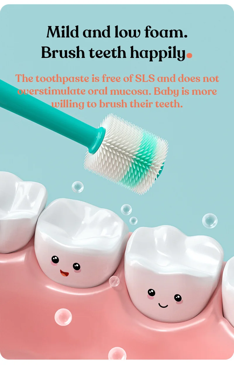 Kub Inswallowing Mothproof Baby Toothpaste Plant Component 0.05 ...