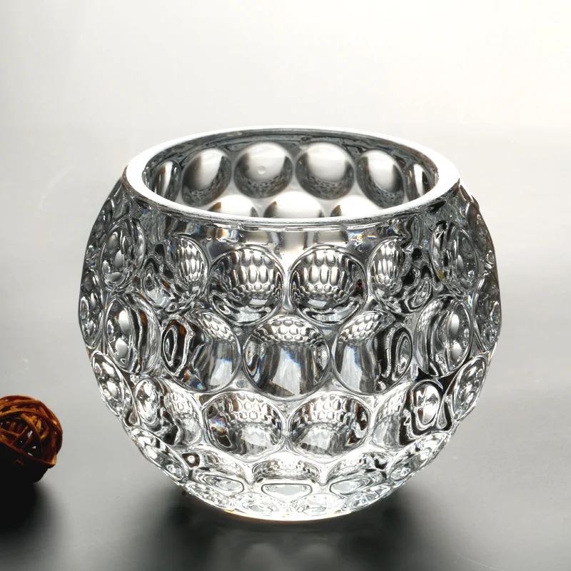 clear Decorative Glass Chimney Candle Holder Crystal Tealight Glasses ...