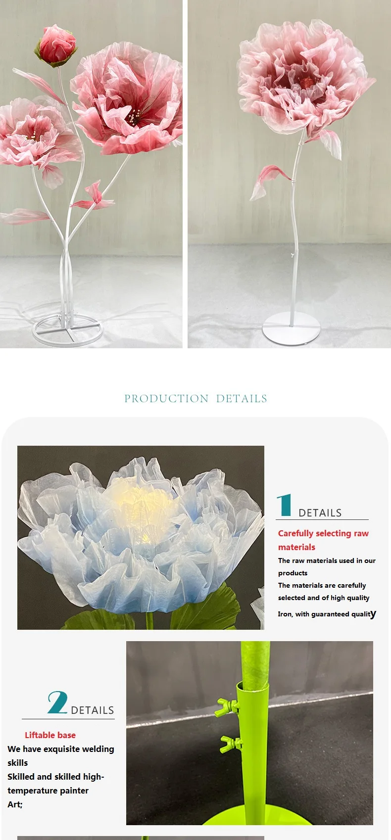 Joyflower Large Electromechanical Opening Closing Flower