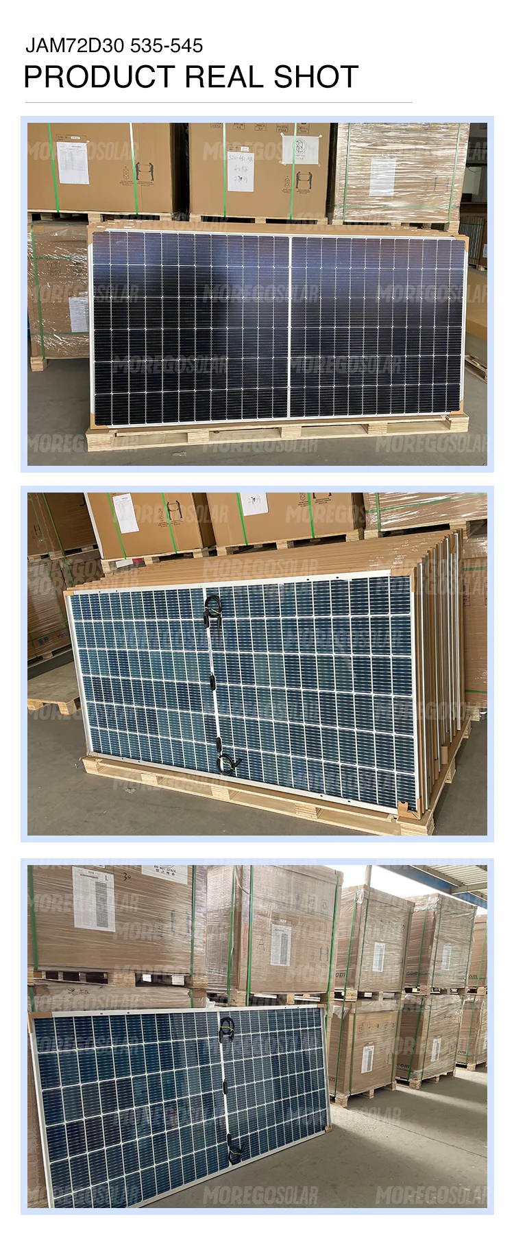 Ja-panel Solar De Doble Cristal,Placa De Células Solares De 540w,545w ...
