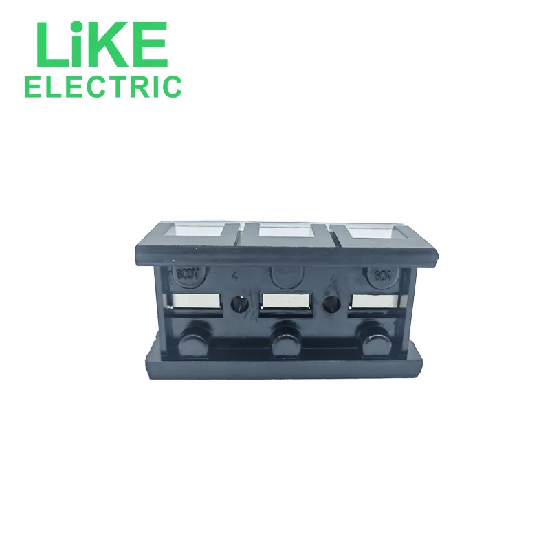 Chint Terminal Block Tc-603 60a 3-position Copper Guide Strip - Buy ...