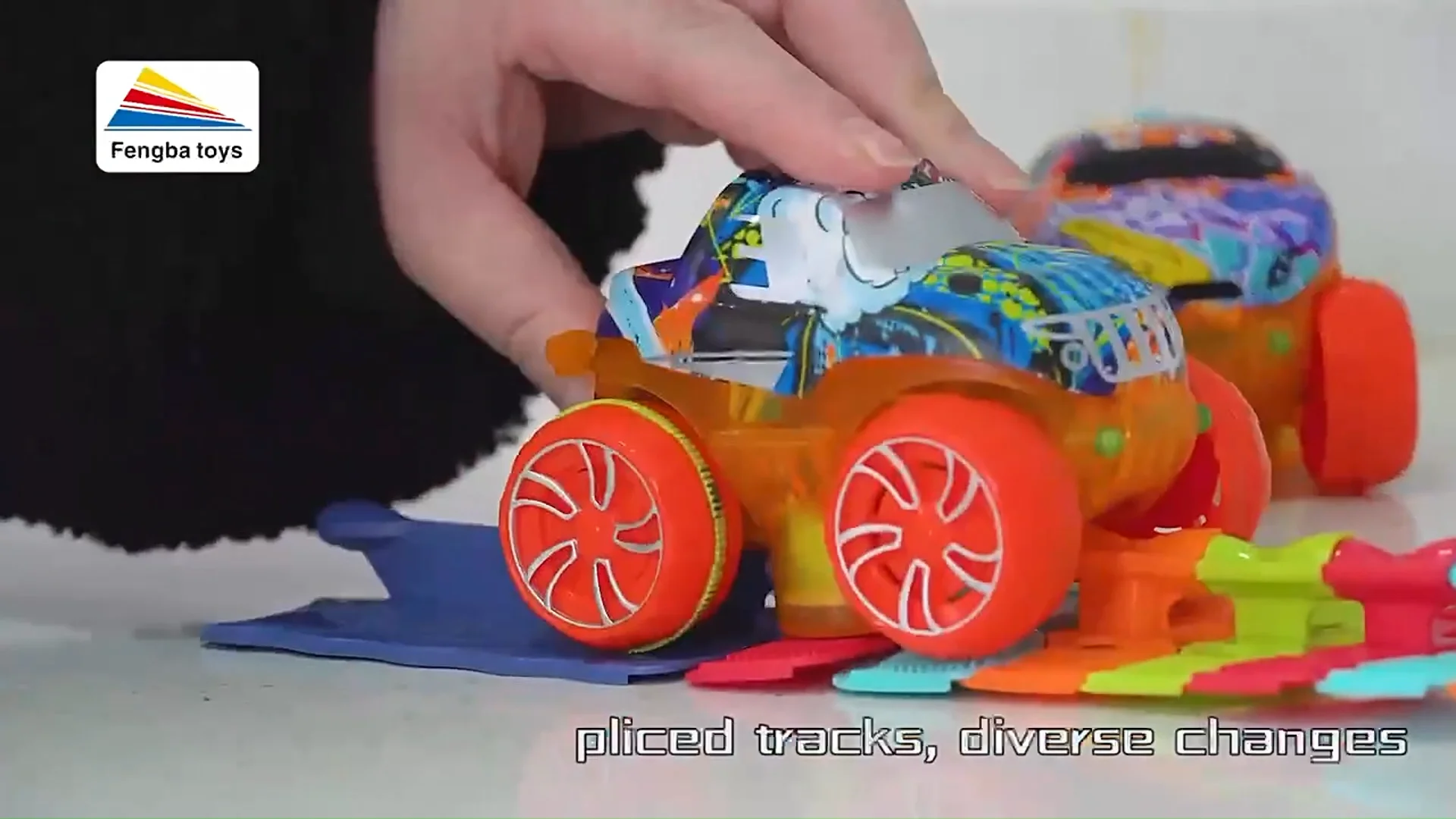 188pcs Racing Electric Slide Anti Gravity Car Toys Multi-track Train ...