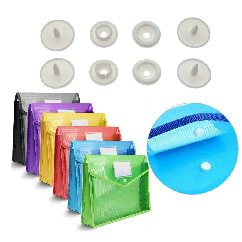 Wholesale 4 Parts Lower Price Plastic Snap Fastener 10mm 12mm White ...