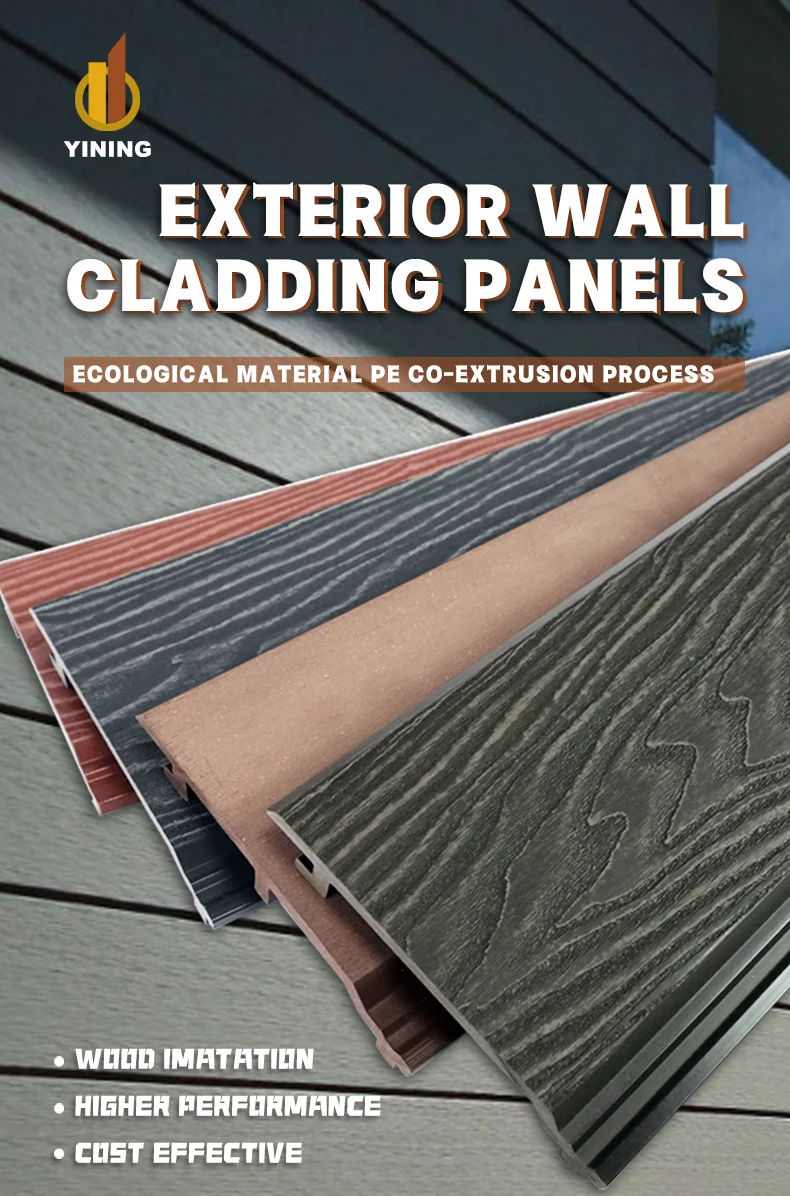 Yining Outdoor Pe Wall Panel Wpc Wall Cladding Exterior Wall Decor ...