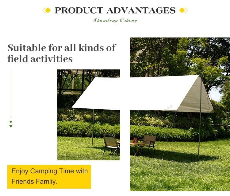 Camping Tent Rain Fly Outdoor Fly Tarp Waterproof Shelter Lightweight ...