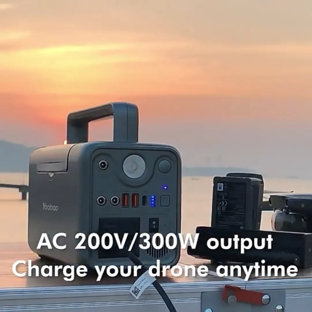 Led 300w Power Station 220v Pure Sine Wave Outdoor Mobile Portable ...