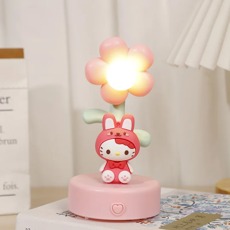 Cartoon Sanrio Kuromi Melody Pochacco Small Desktop Mini Table Lamp ...