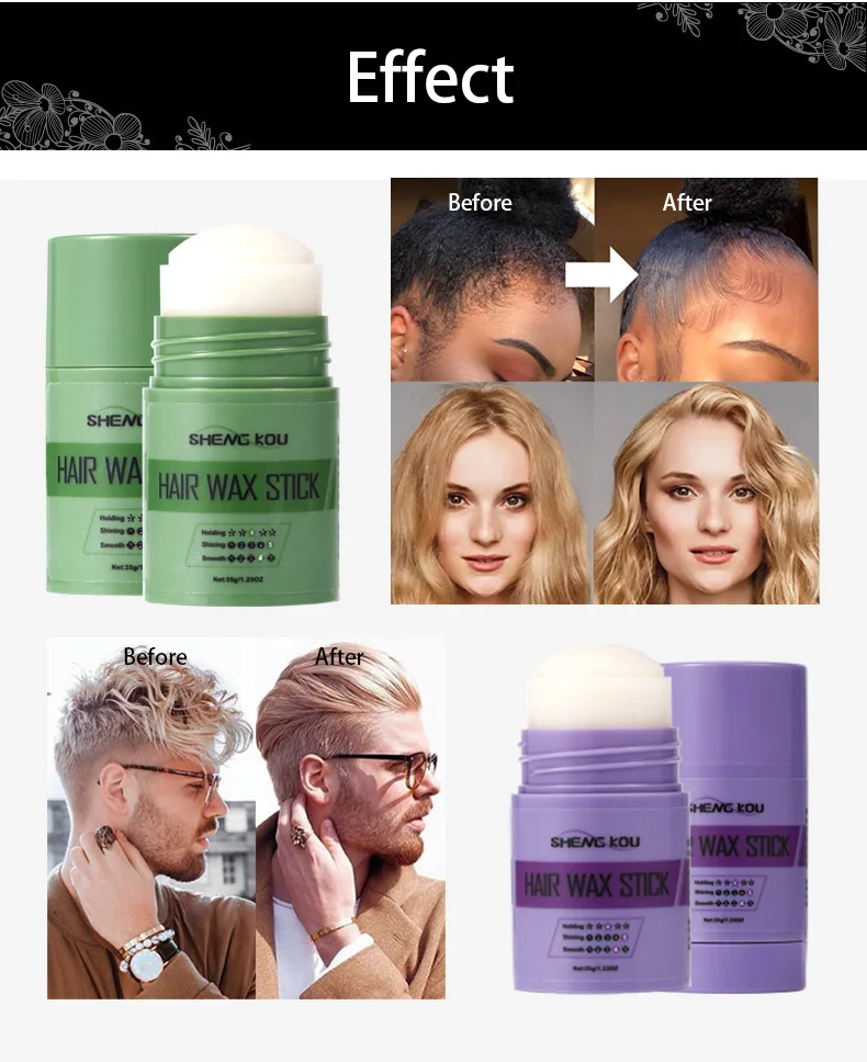 OEM Private Label Organic Hair Styling Product - Hair Wax Stick