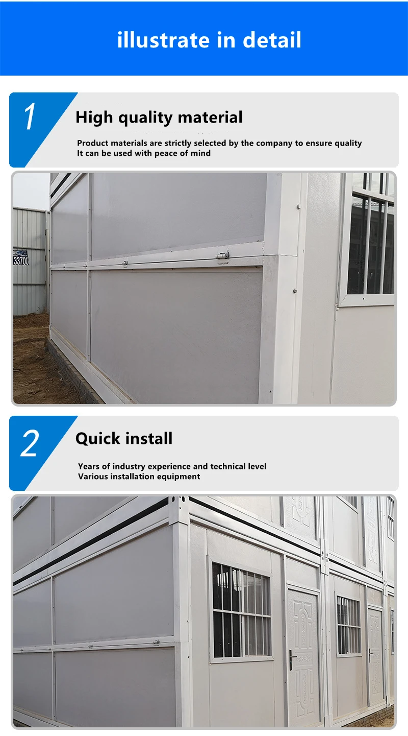 20ft 40ft Steel Structure Folding Prefabricated Modular Residential ...