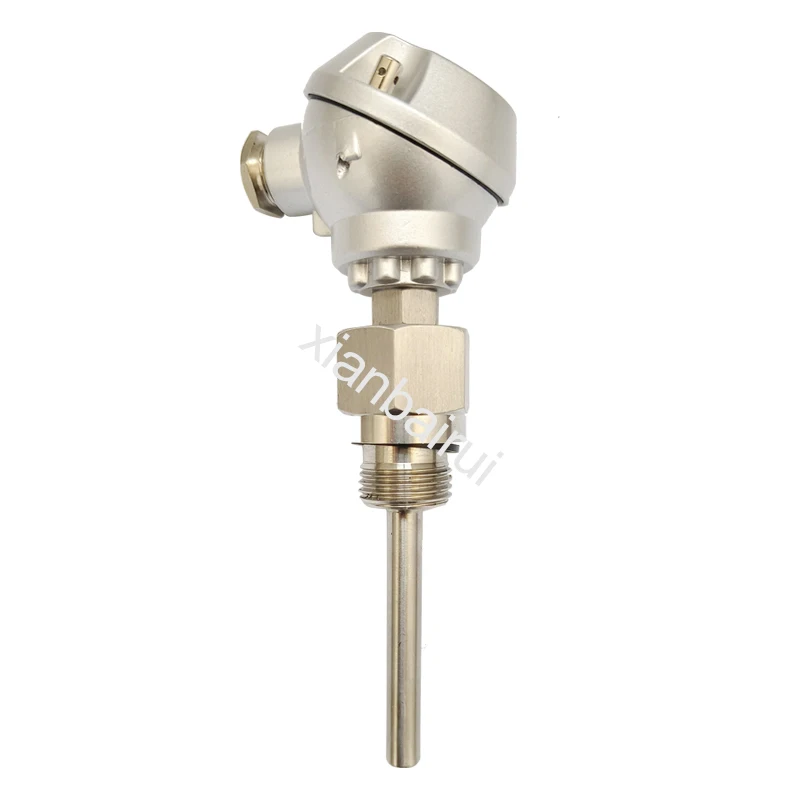 Shielded Wire Stainless Steel Flat Probe Temperature Sensor E K J T ...