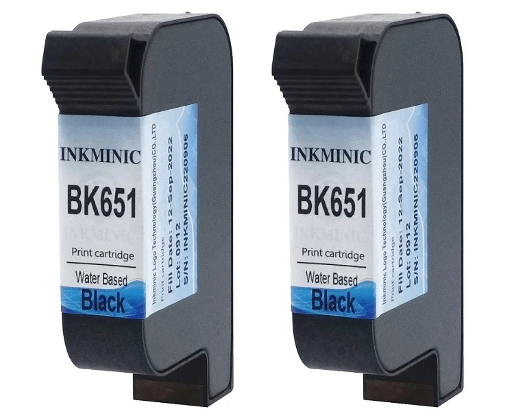 TIJ 2.5 Black Water Based Ink Cartridge BK651 - Full Status