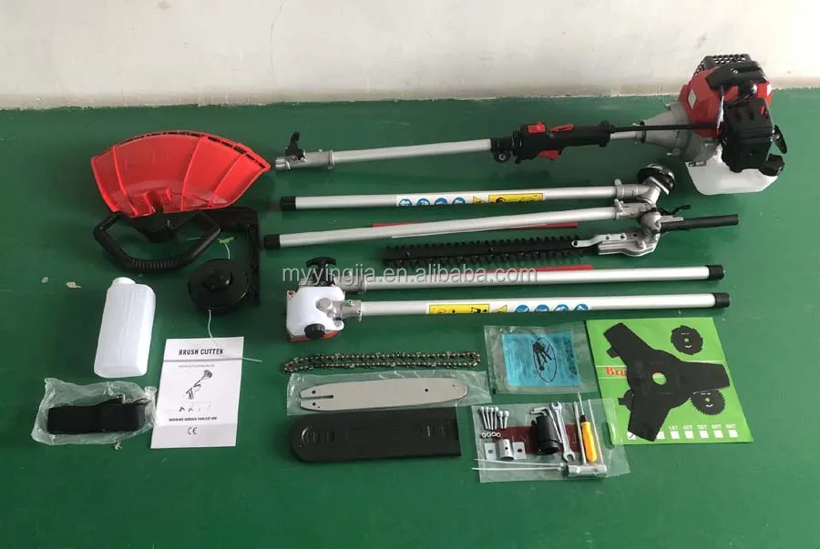 52cc Multifunction Garden Tools Long Reach Gasoline Hedge Trimmer Pole ...