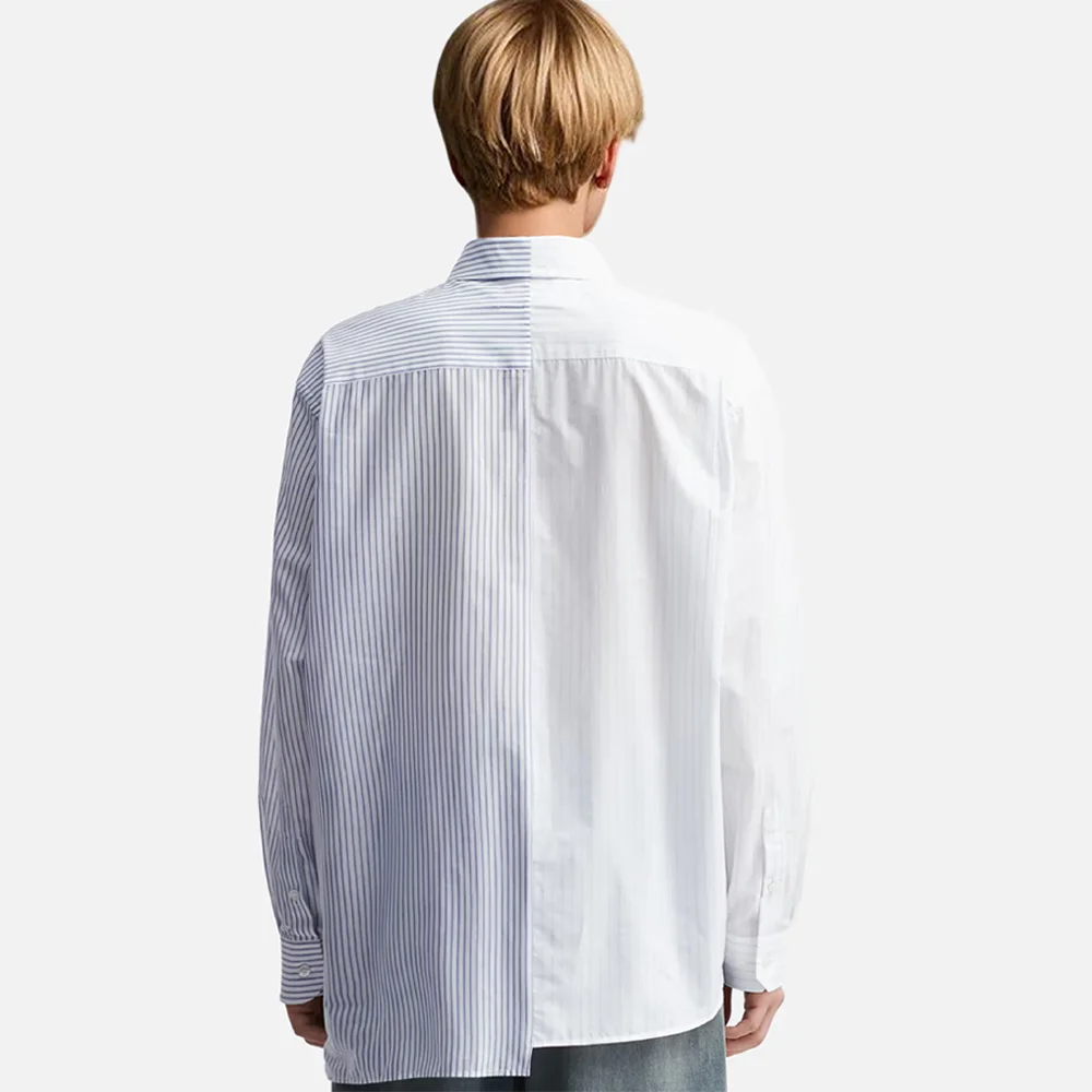 Alibaba.com: Men's 100% Cotton Panelled Casual Shirt with 3D Emboss ...