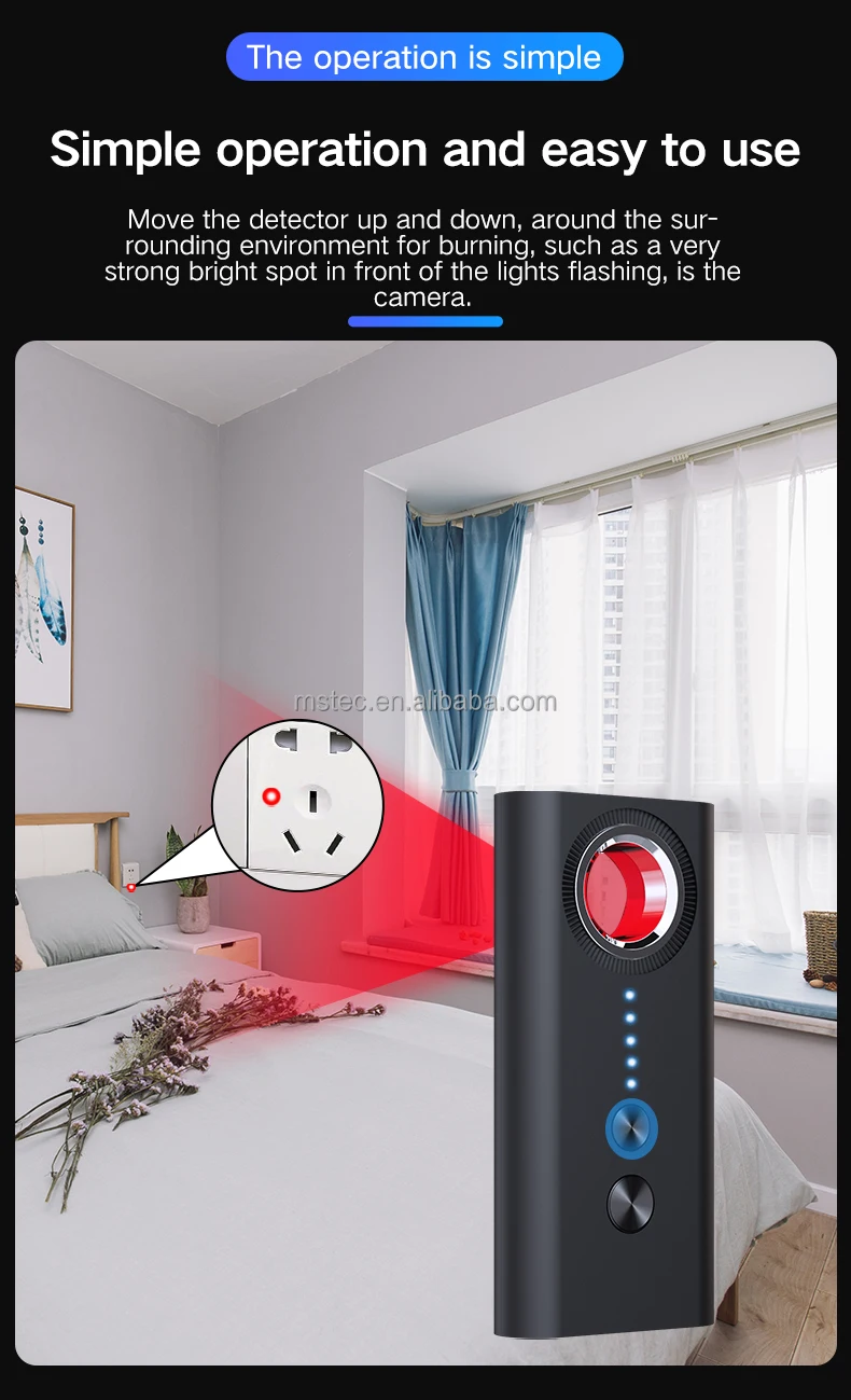 New Arrival T1 Portable Anti Spy Hidden Camera Detector Bug Finder ...