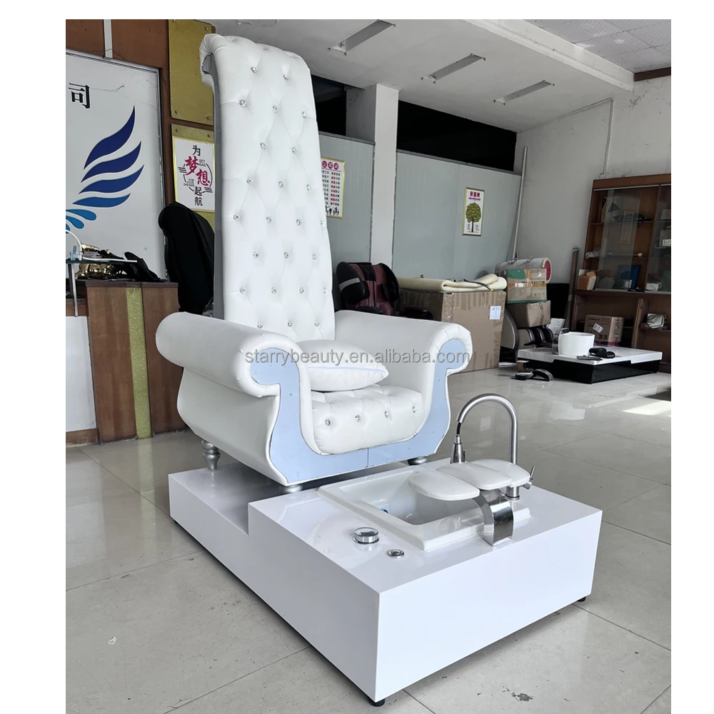 Luxury Foot Spa Pedicure Throne Chair High Back Tall Throne King ...