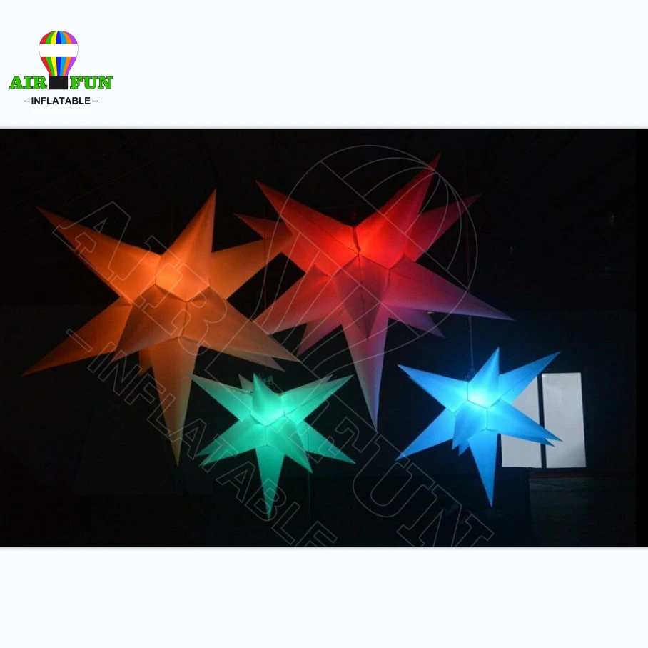 Led Inflatable Light Balloon Inflatable Star Air Balloon For Party ...