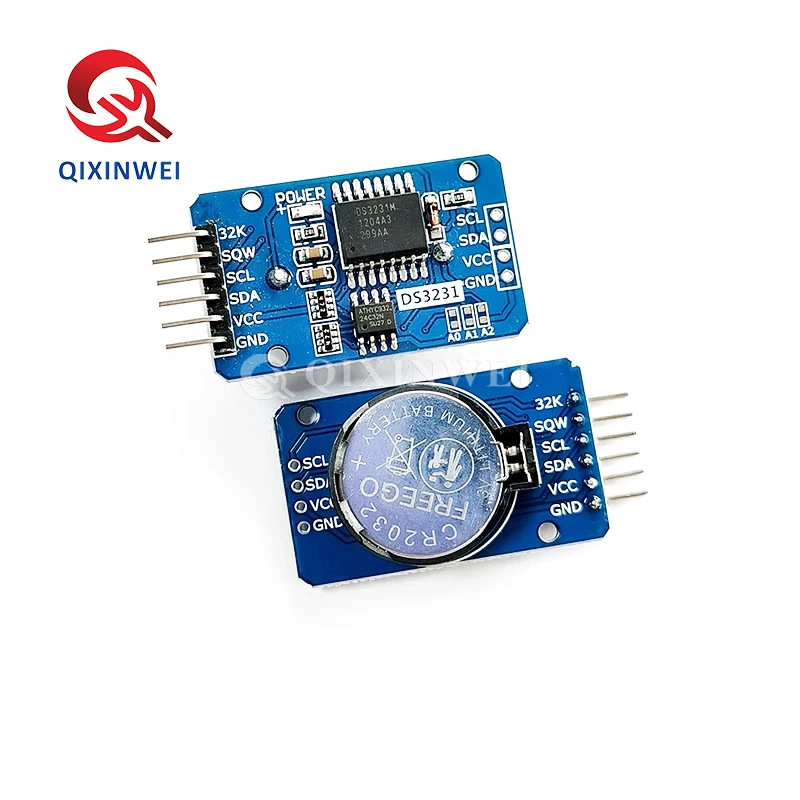 Qxw Ds3231 At24c32 High Precision Clock Iic Module At24c32 With Memory ...
