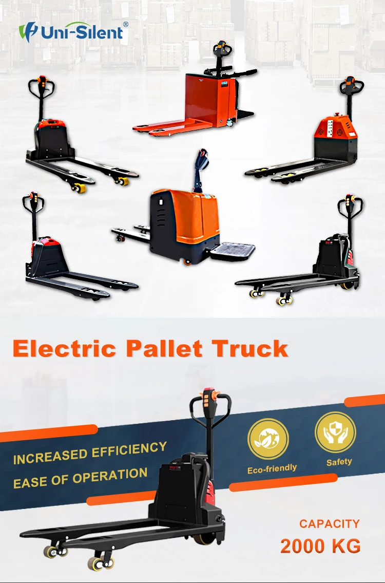 Uni-silent Electric Pallet Truck - 2T All-Terrain Forklift