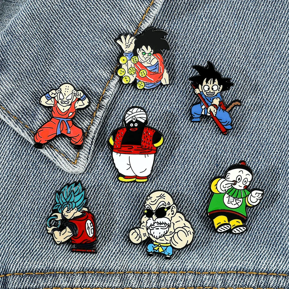 Wholesale Anime Cartoon DBZ Vegeta Goku Alloy Pins for Decoration ...