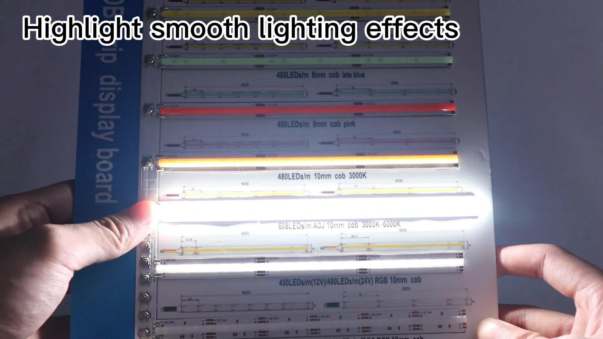 New Customized Cob Led Strip Show Box 12/24v Dc Display Case Mini Led ...