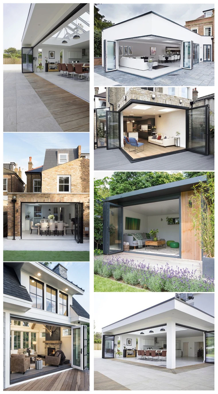 China Customized Australian Patio Aluminium Slimline Veranda Bifolding ...