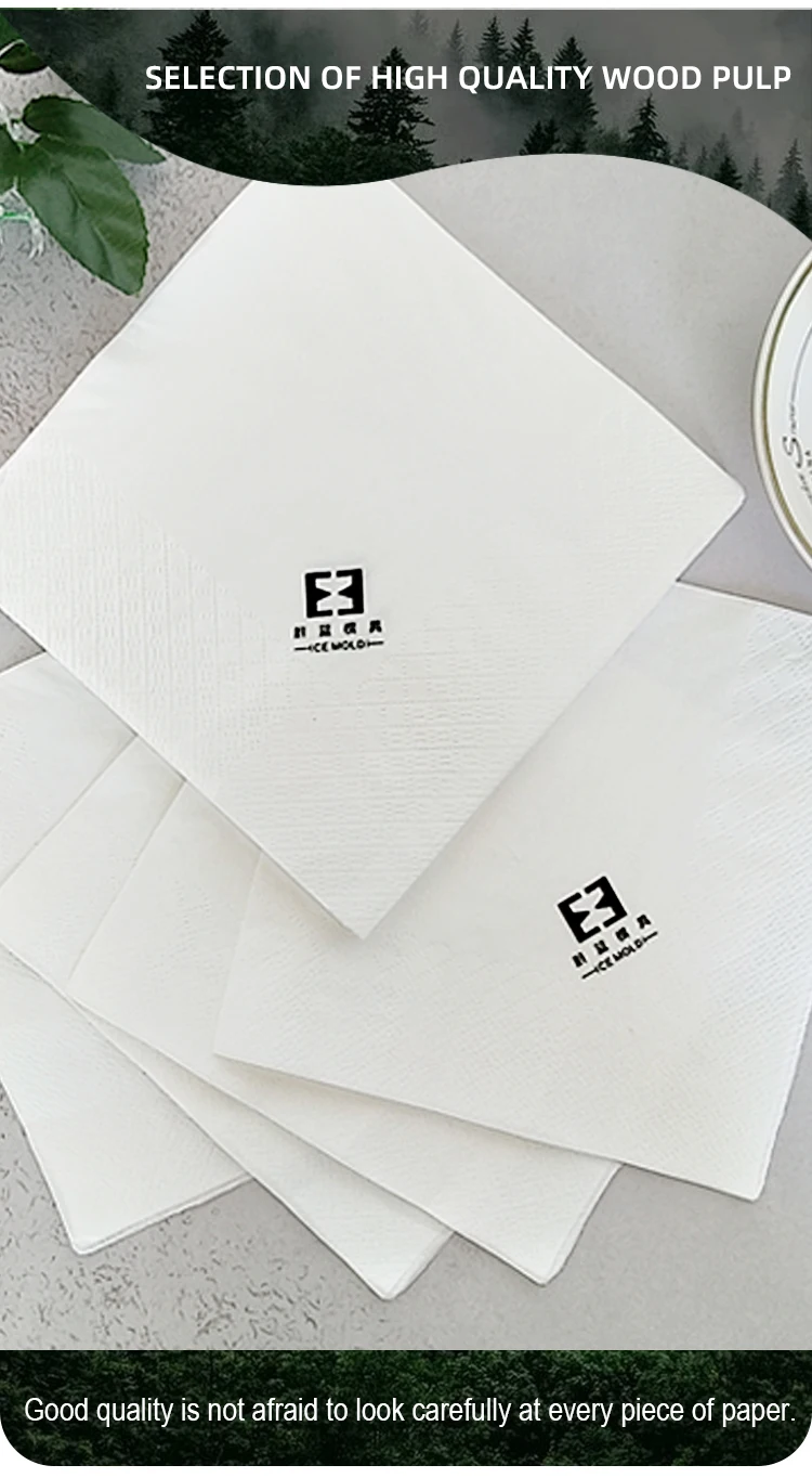 FSC Certified 2-Ply Dinner Napkins - Soft Virgin Wood Pulp