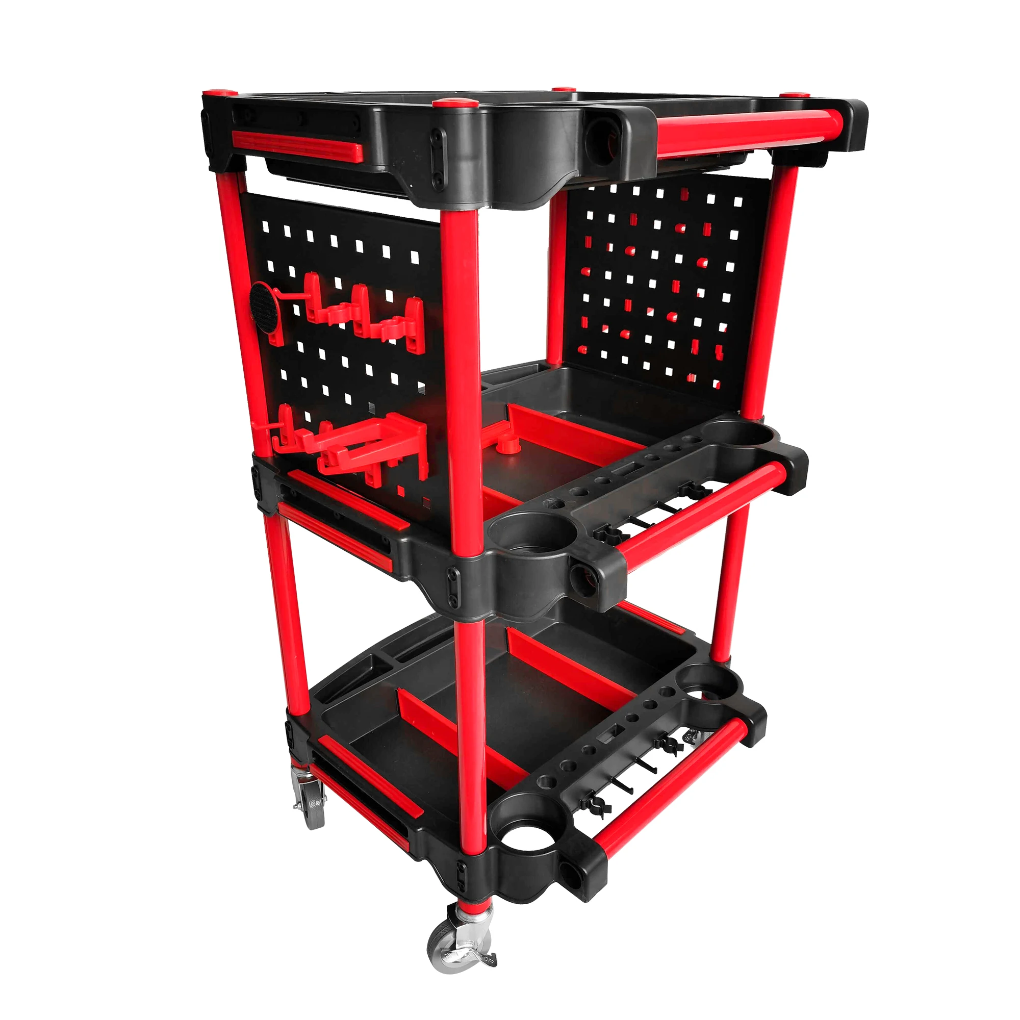 3 Tier Car Beauty Tool Trolley Service Cart Heavy Duty Detailing Tool ...
