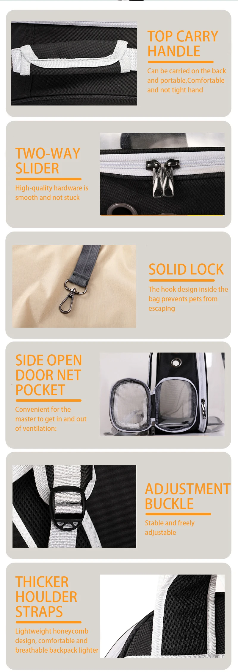 Pet Carrier Backpack Space Capsule - Transparent & Durable